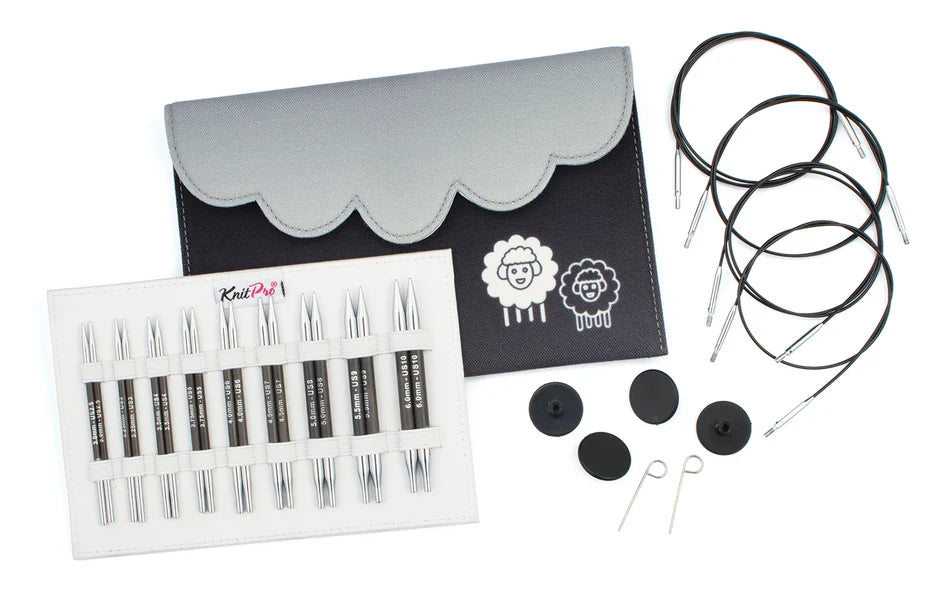 KnitPro - Karbonz - 4" Special IC Deluxe Set – KnitWit Yarn Shop